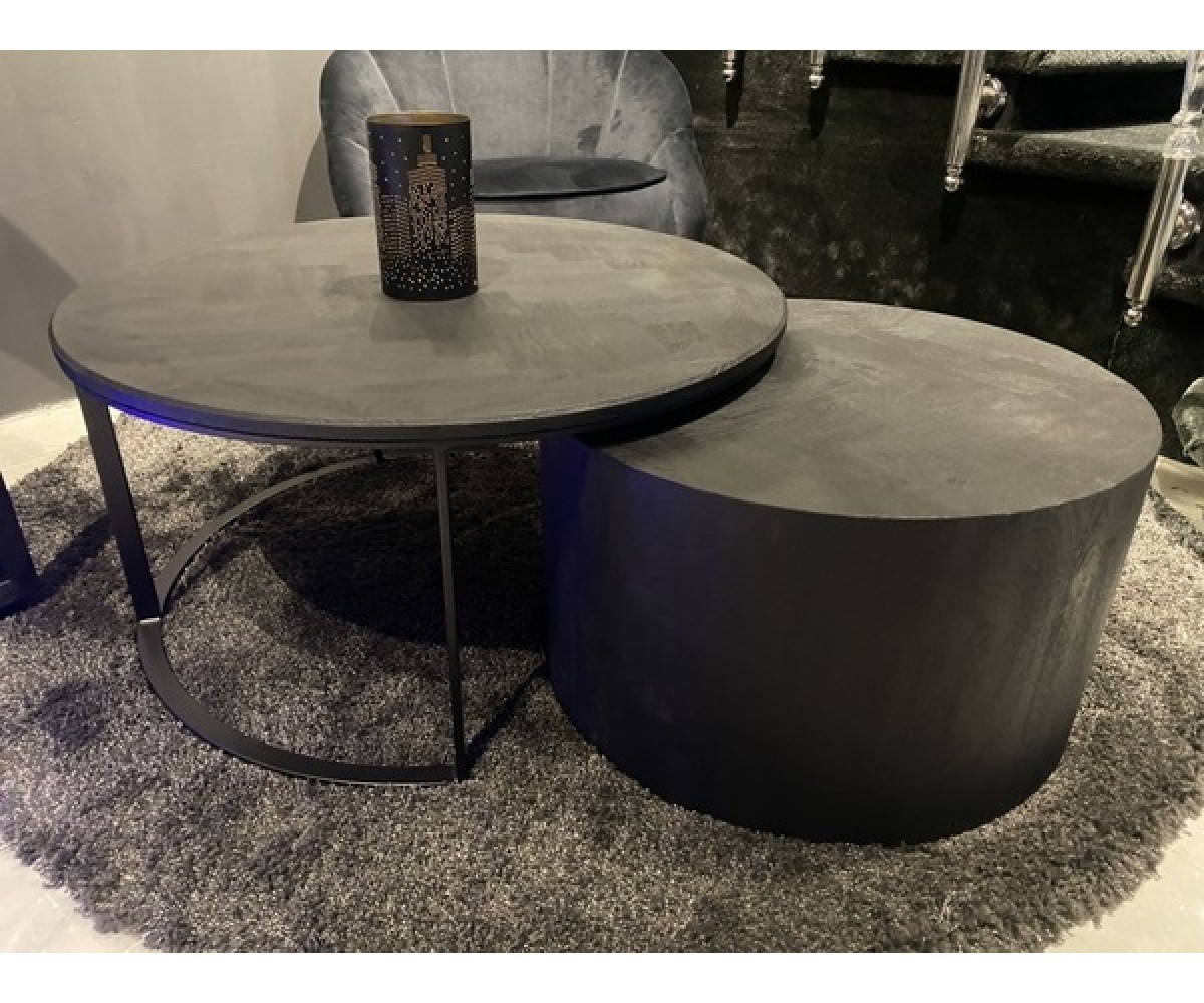Couchtisch 2er Set Schwarz