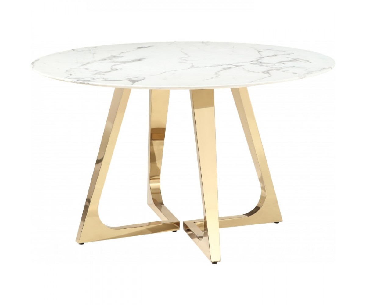 Esstisch Marmoroptik Gold