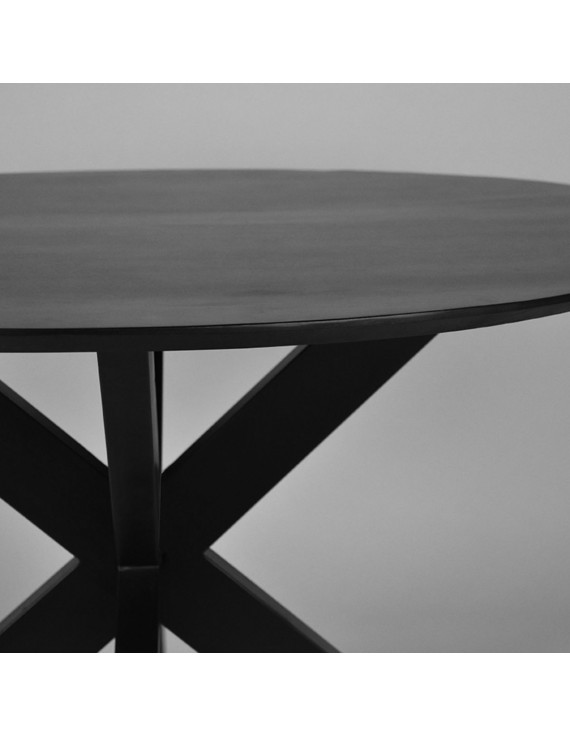 Runder Tisch schwarz, Tisch schwarz rund, runder Esstisch schwarz ...